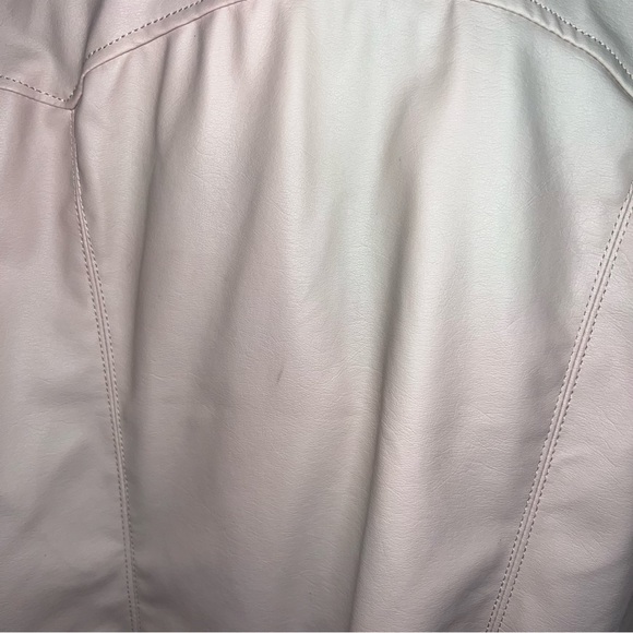 Jackets & Coats | Pastel Pink Studded Leather Jacket Xl | Poshmark